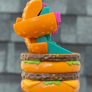 Vintage 1987 Mcdonalds Big Mac Changeables Toy 1980s Happy Meal Big Mac ...