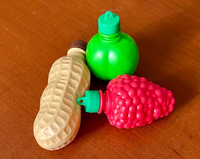 Vintage Trio of Ce De Candy Containers - Peanut, Apple and Strawberry ...