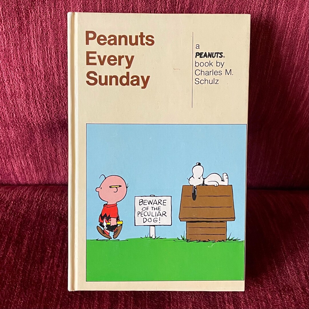 Vintage “peanuts Every Sunday/the Unsinkable Charlie Brown” Double Book ...