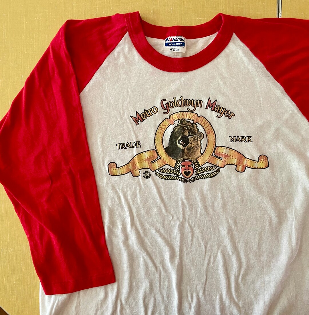 Vintage Metro Goldwyn Meyer Trade Mark Baseball-style Shirt Three ...