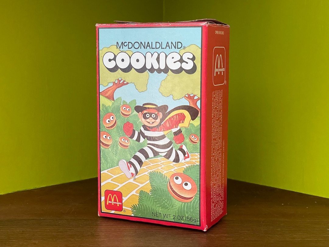 Vintage Mcdonaldland Cookies Empty Box Hamburglar Vintage Mcdonalds ...