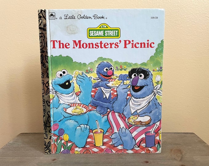 Vintage 1991 the Monsters Picnic Little Golden Book - Etsy