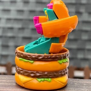 Vintage 1987 Mcdonalds Big Mac Changeables Toy 1980s Happy Meal Big Mac ...
