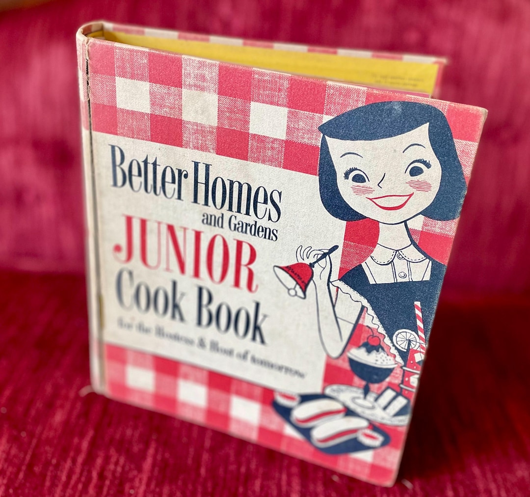 Vintage 1955 better Homes and Gardens junior Cook Book Hardcover Binder ...