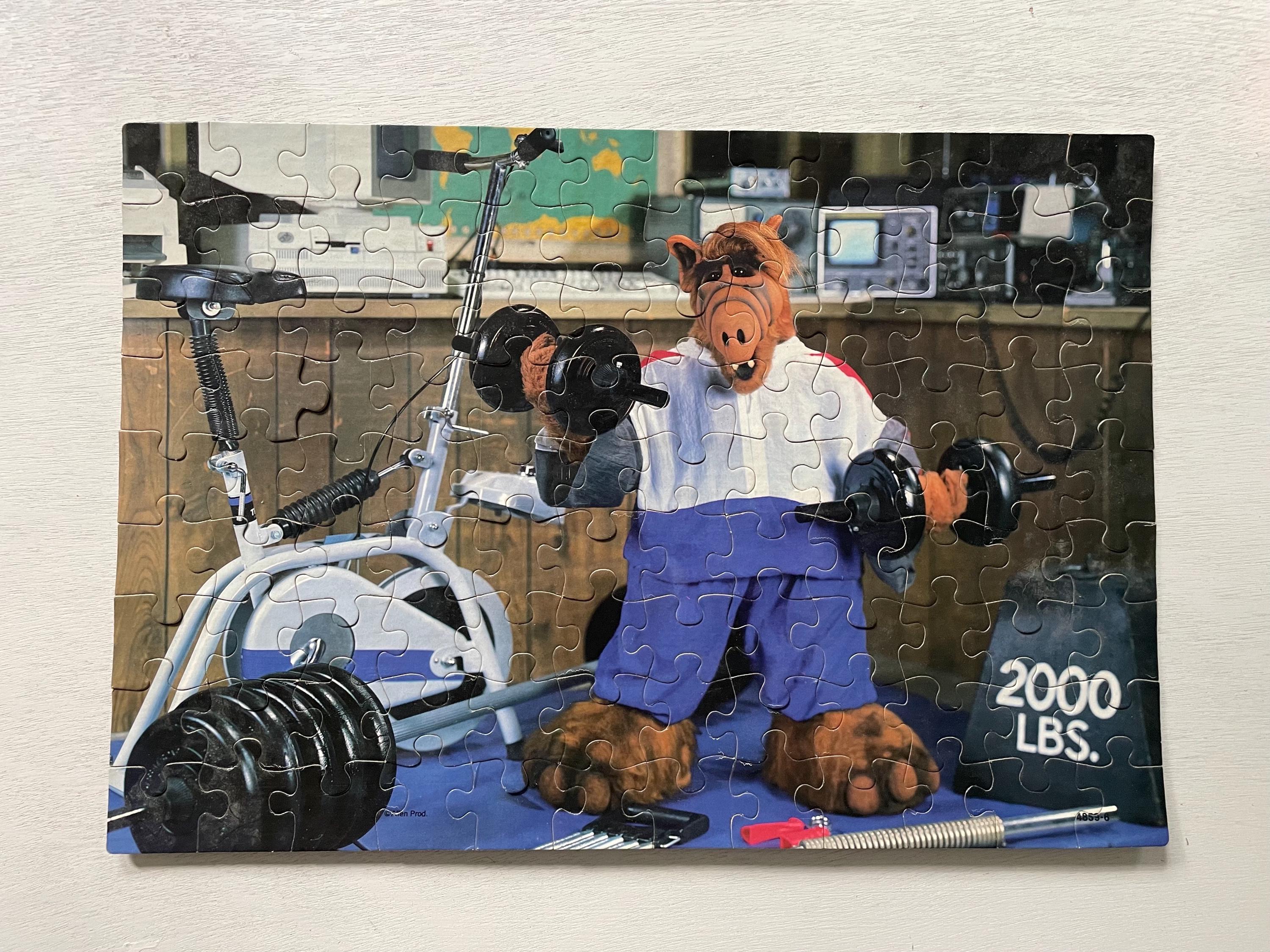 Vintage 1989 ALF 100 Piece Jigsaw Puzzle - Milton Bradley Complete ...