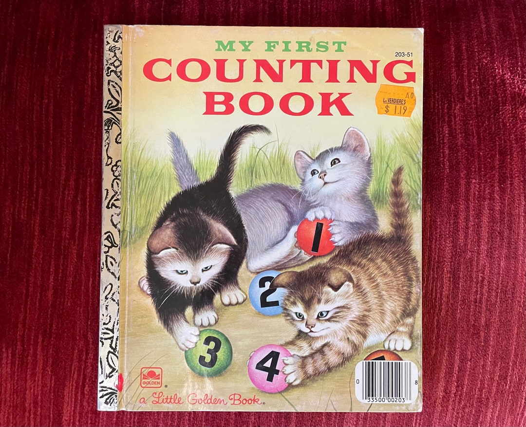 Vintage my First Counting Book Little Golden Book Animals Book Kittens ...