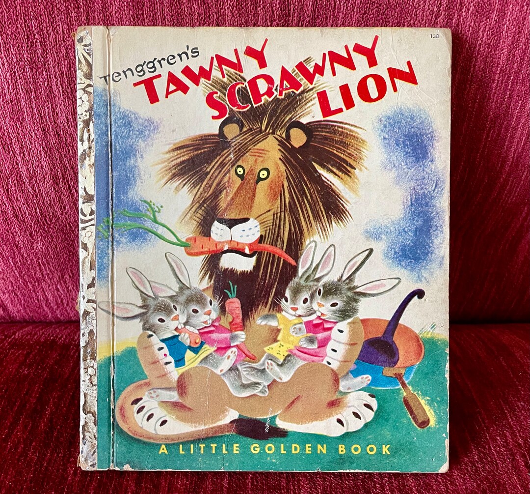 Vintage 1952 “the Tawny Scrawny Lion” - A Little Golden Book - A ...