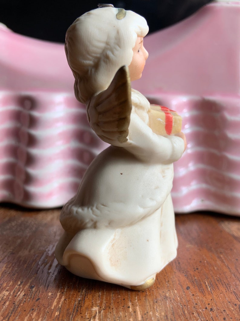 Vintage Homco Angel With Present Ornament Homco Taiwan Angel - Etsy