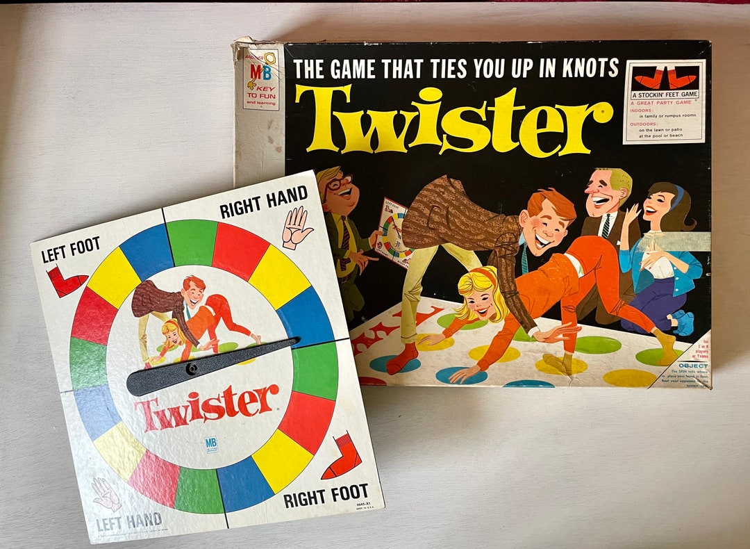 Vintage 1966 Twister Game By Milton Bradley Game Retro Etsy
