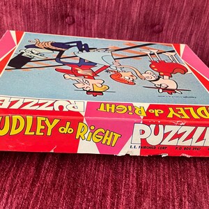Vintage 1971 60 Piece “dudley Do Right” Puzzle - Snidely Whiplash ...