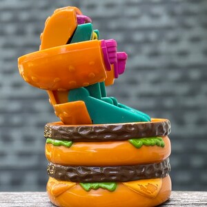 Vintage 1987 Mcdonalds Big Mac Changeables Toy 1980s Happy Meal Big Mac ...