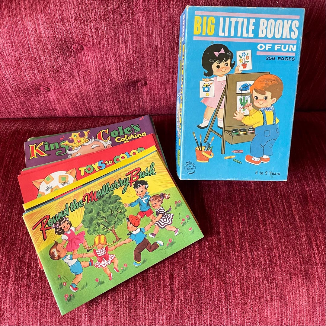 Vintage “big Little Books of Fun” Boxed Set of 13 Activity Books ...