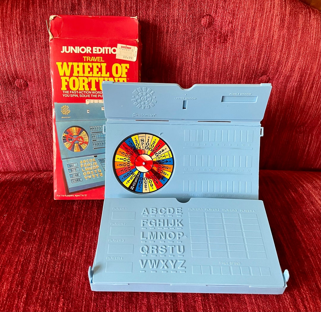 Vintage 1989 “junior Edition Travel Wheel of Fortune Game” by Pressman ...