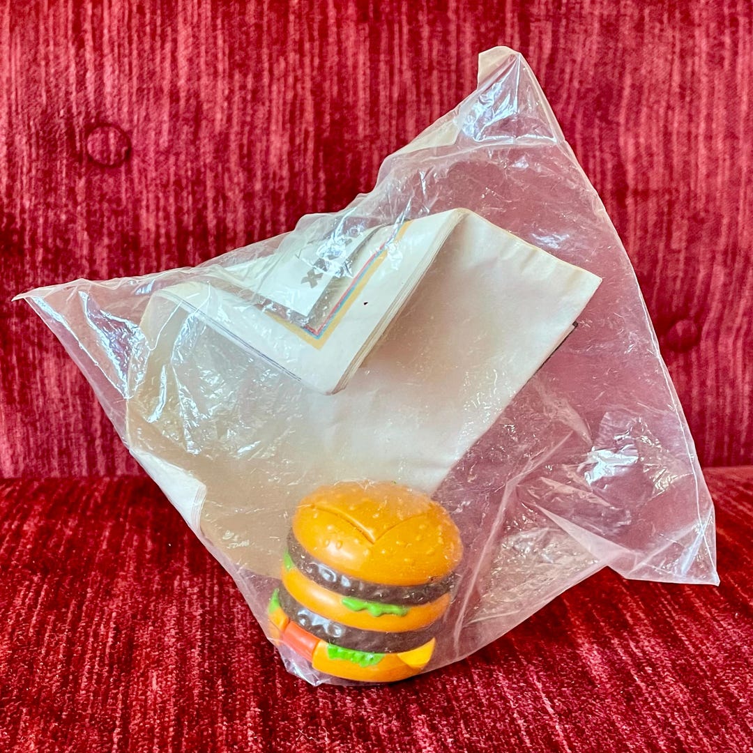 NIP Vintage 1990 Mcdonald’s “big Mac-o-saurus Rex” Burger Mcdino ...