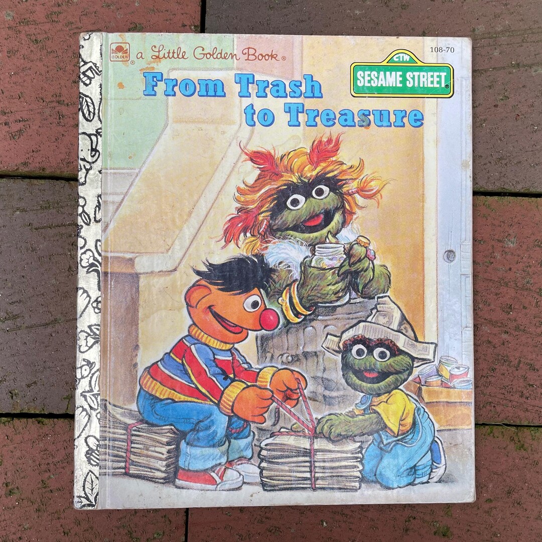 Vintage From Trash to Treasure Little Golden Book - Sesame Street 1993 ...