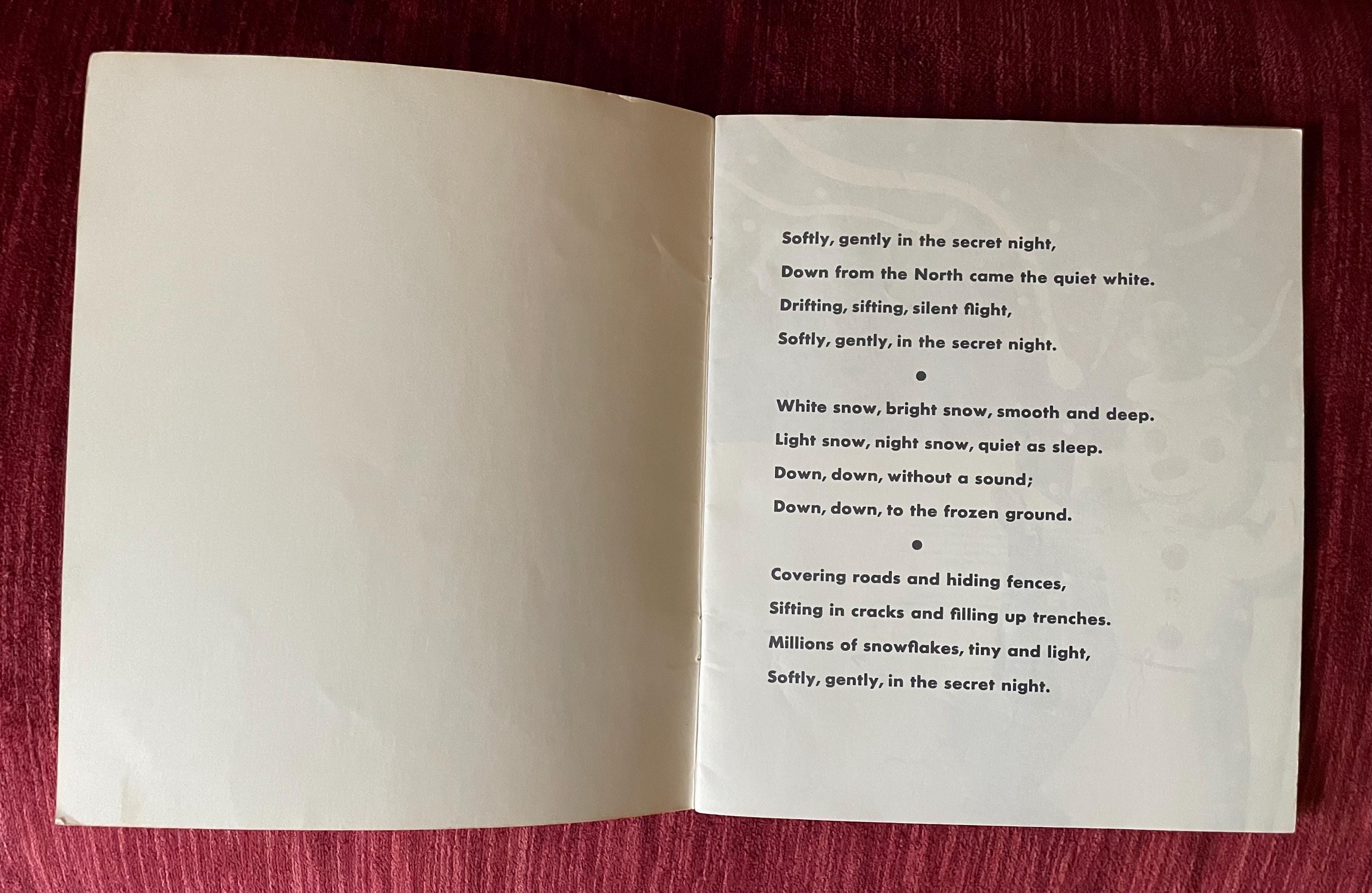Vintage 1988 “white Snow, Bright Snow” Softcover Book by Alvin Treddelt ...