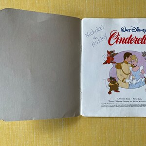 Vintage 1987 walt Disneys Cinderella a Golden Super Shape Book ...