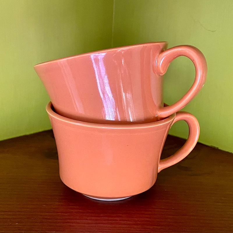 Orange Pottery Mug - Etsy