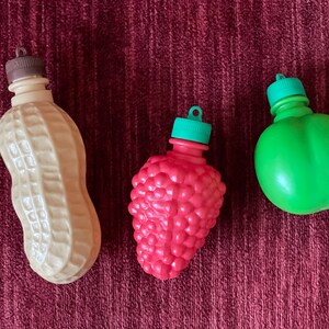 Vintage Trio of Ce De Candy Containers - Peanut, Apple and Strawberry ...