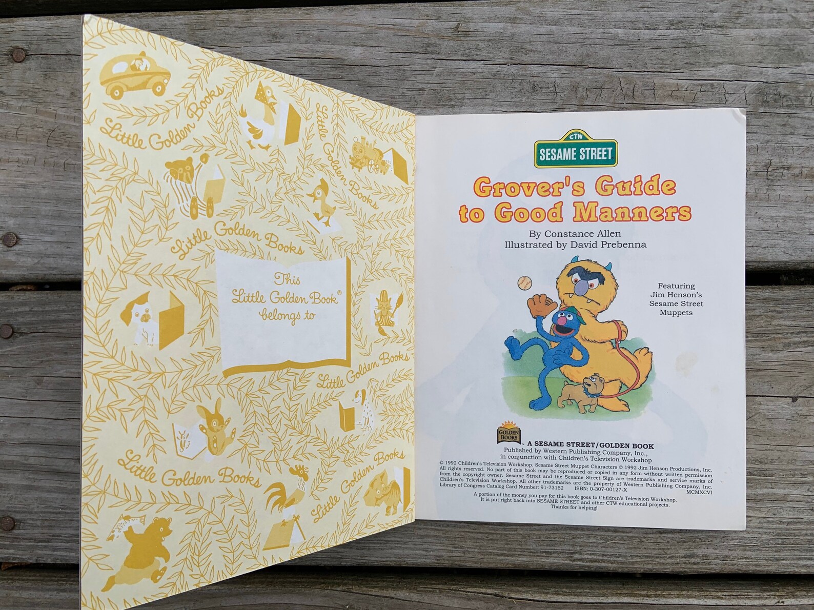 Vintage Grovers Guide to Good Manners Little Golden Book | Etsy