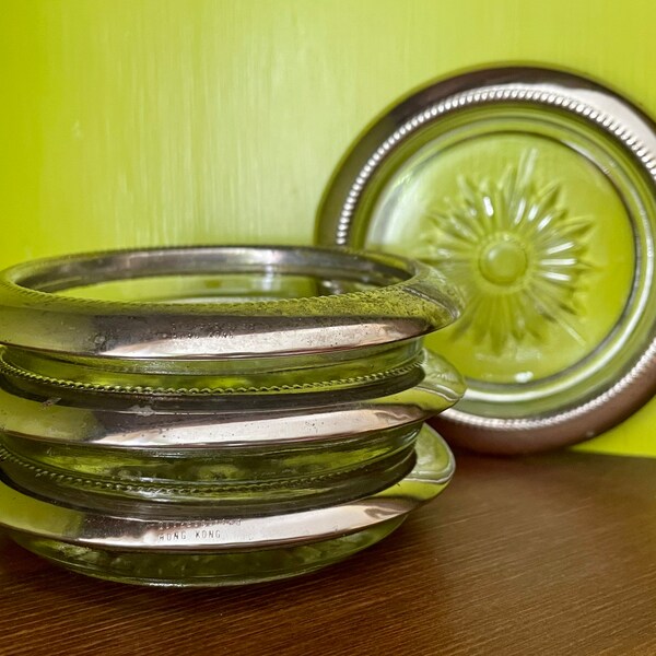 Retro Glass Coasters - Etsy