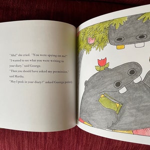 Vintage 1978 george and Martha One Fine Day Hardcover Book Friendship ...