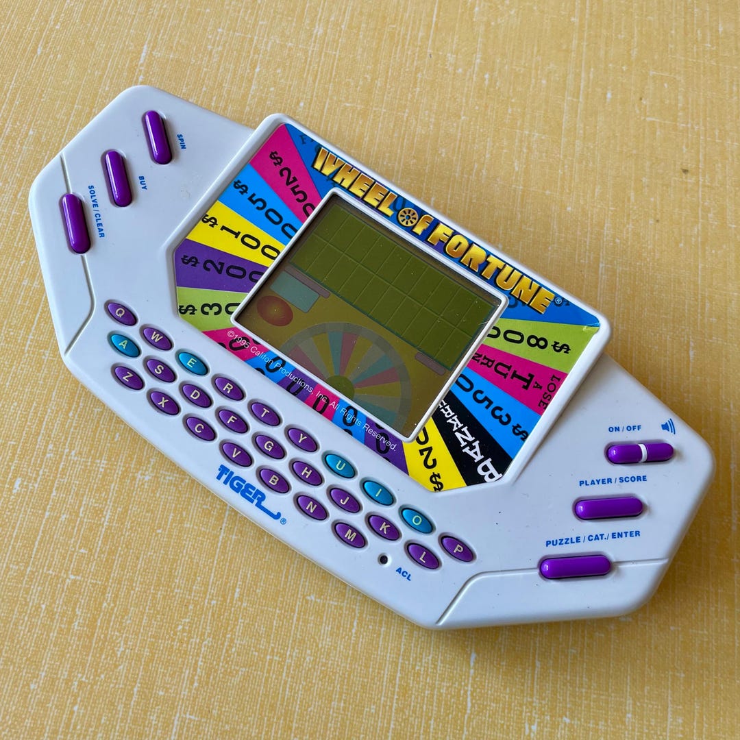 Vintage 1995 “wheel of Fortune” Tiger Electronic Handheld Game ...