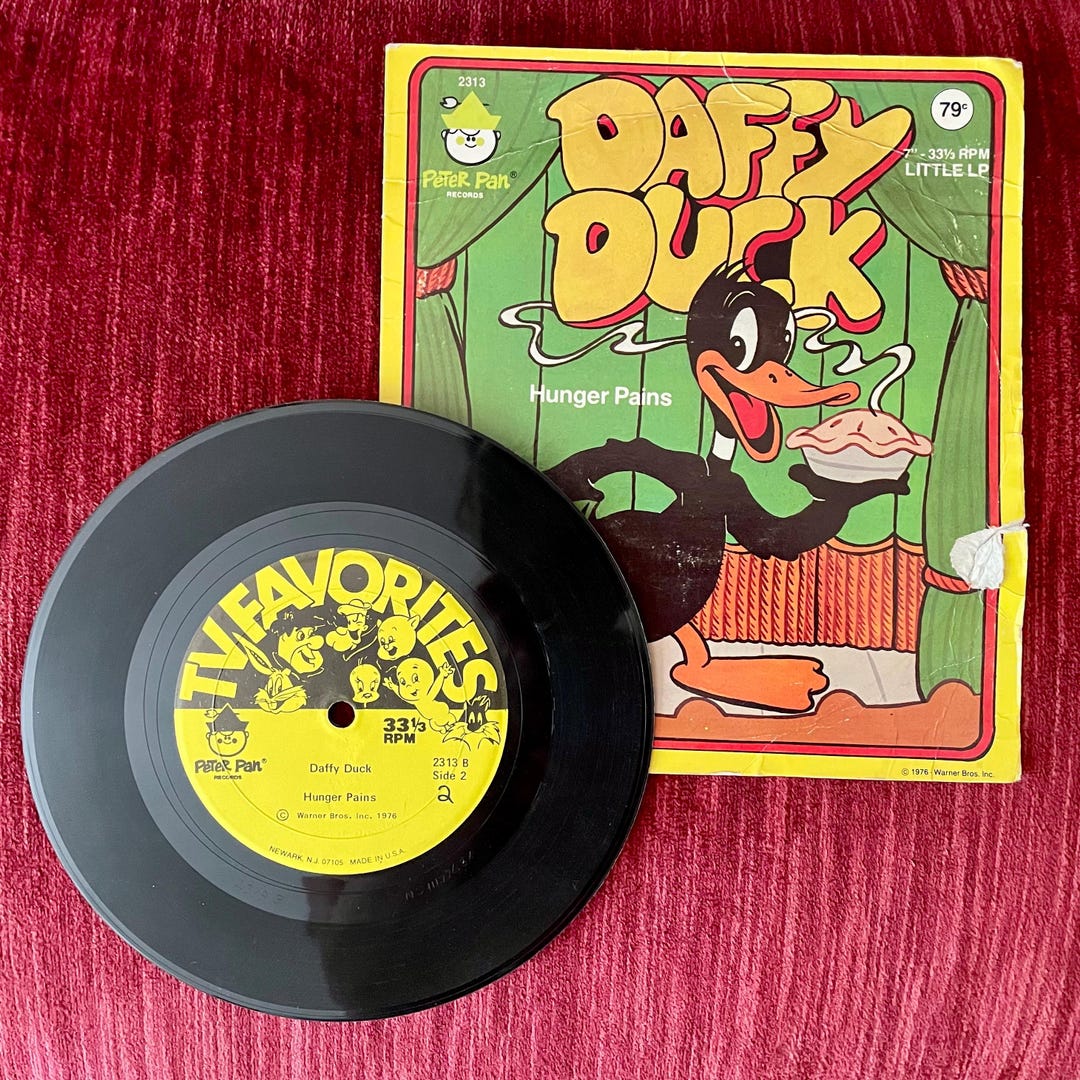 Vintage 1976 T.V. Favorites “daffy Duck: Hunger Pains” Story Record ...