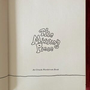 Vintage “the Missing Piece” by Shel Silverstein - Hardcover With Dust ...