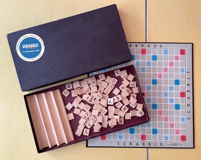 Vintage 1953 Scrabble Game Family Board Game Retro Games Vintage Game ...