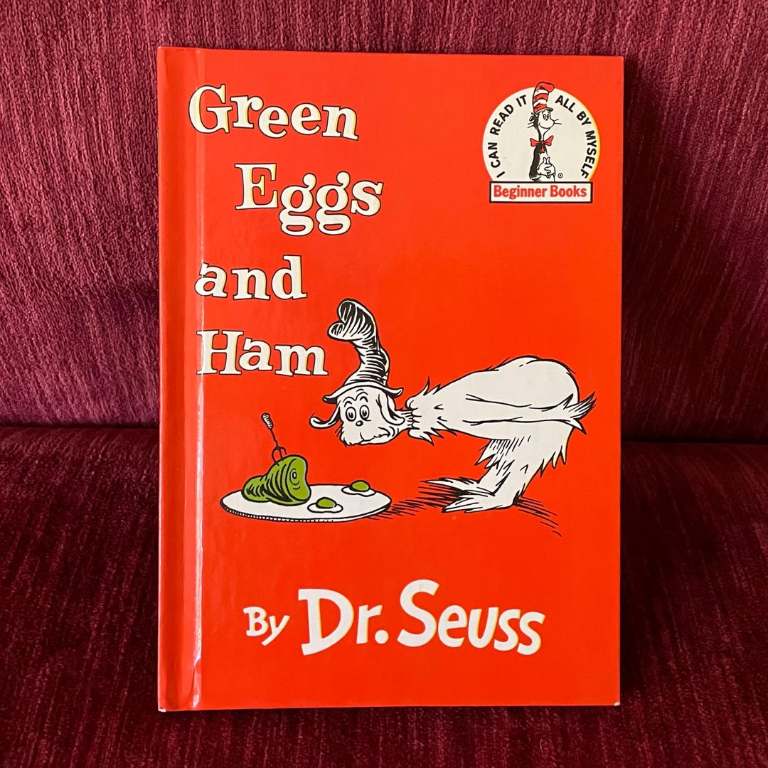 Vintage 1988 “green Eggs and Ham” Hardcover Book by Dr. Seuss - Grolier ...