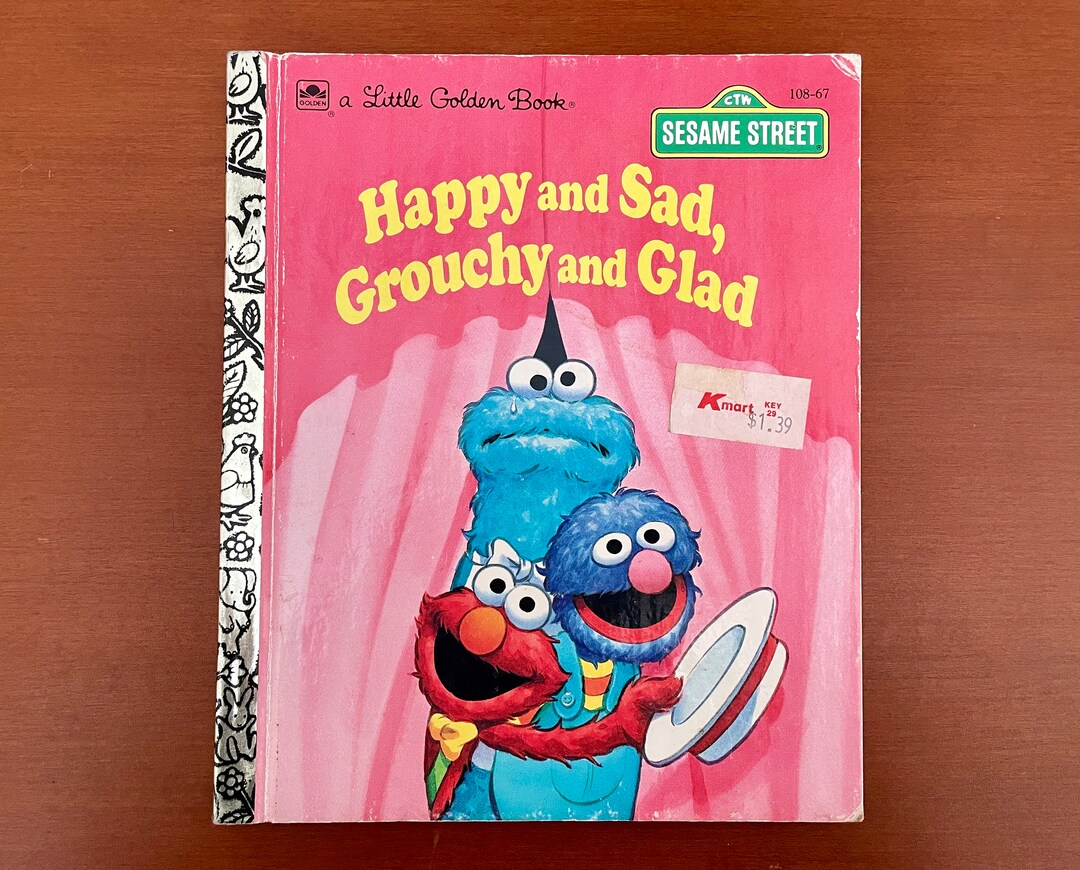 Vintage 1992 “happy and Sad, Grouchy and Glad” Little Golden Book ...