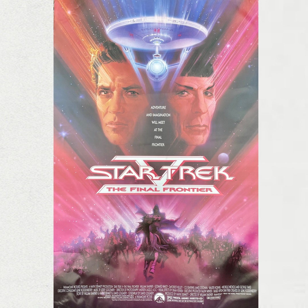Vintage 1989 Movie Poster for Star Trek V: the Final Frontier - 27” X ...