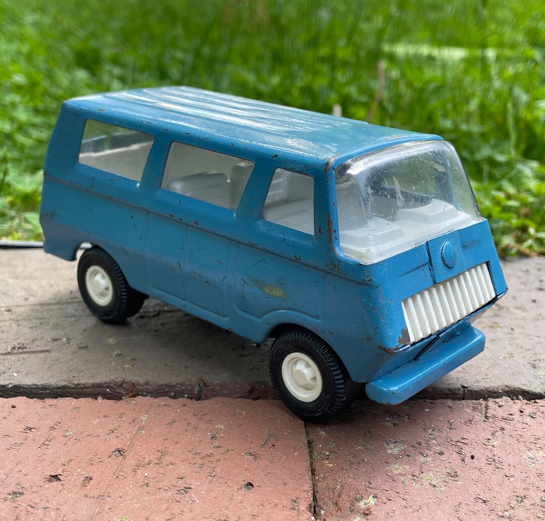 Vintage Tonka Blue Van Toy - Tonka USA - Metal Diecast - Metal Toys ...