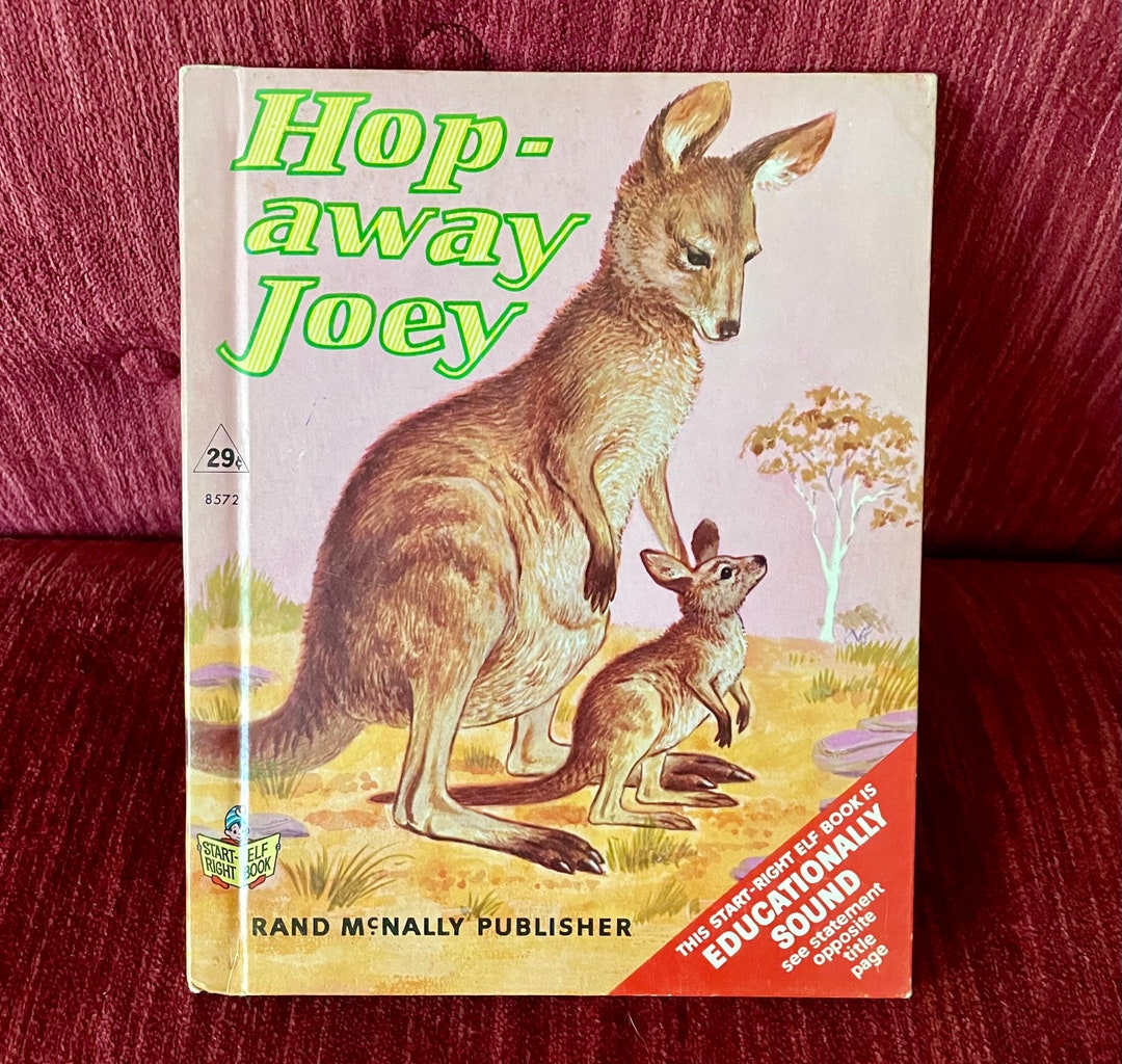 Vintage 1967 hop-away Joey Start-right Elf Book Kangaroo Story Mom and ...