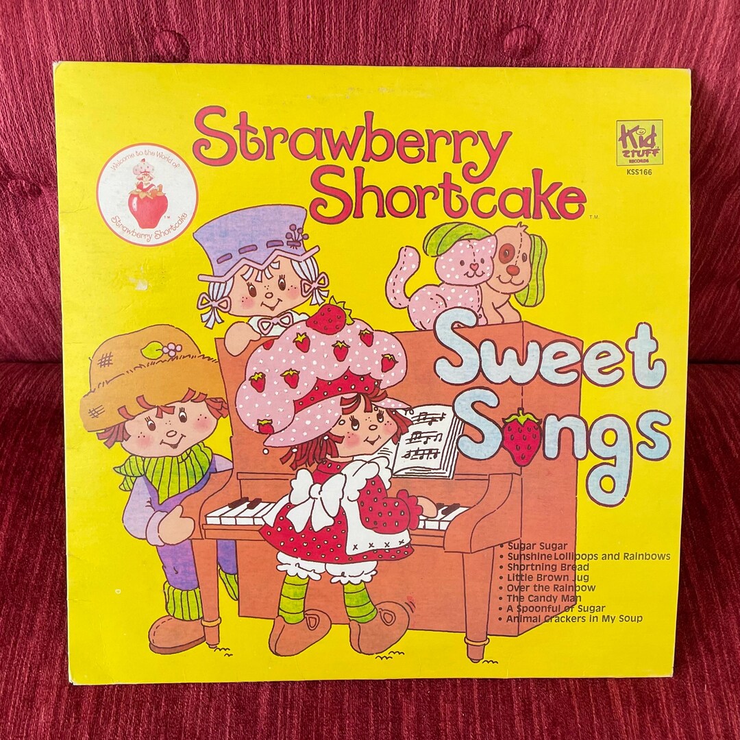 Vintage 1980 Strawberry Shortcake “sweet Songs” Vinyl Record - 33 RPM ...