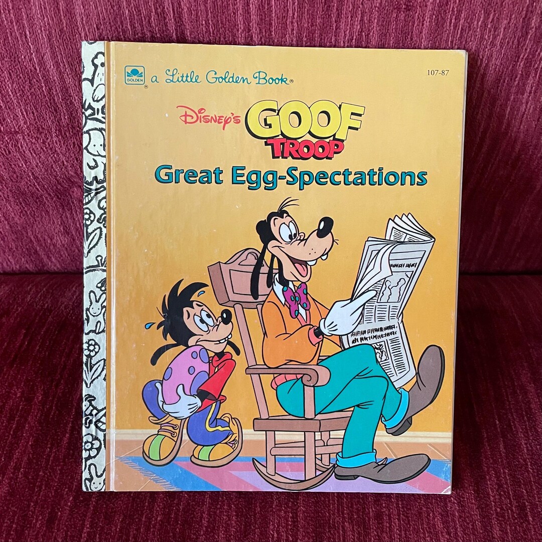 Vintage 1992 “disney’s Goof Troop: Great Egg-spectations” Little Golden ...