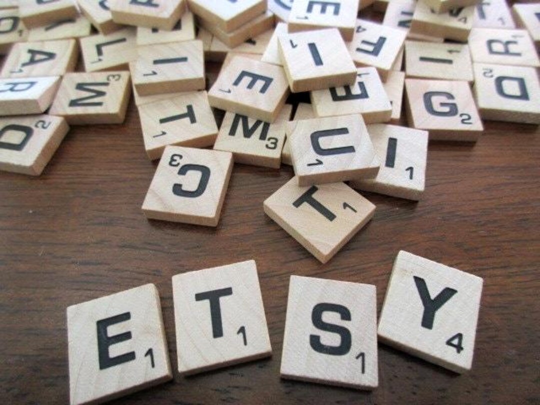 99 BOLD Wooden Scrabble Wood Tiles - Game, Letters, Replacement Tiles ...