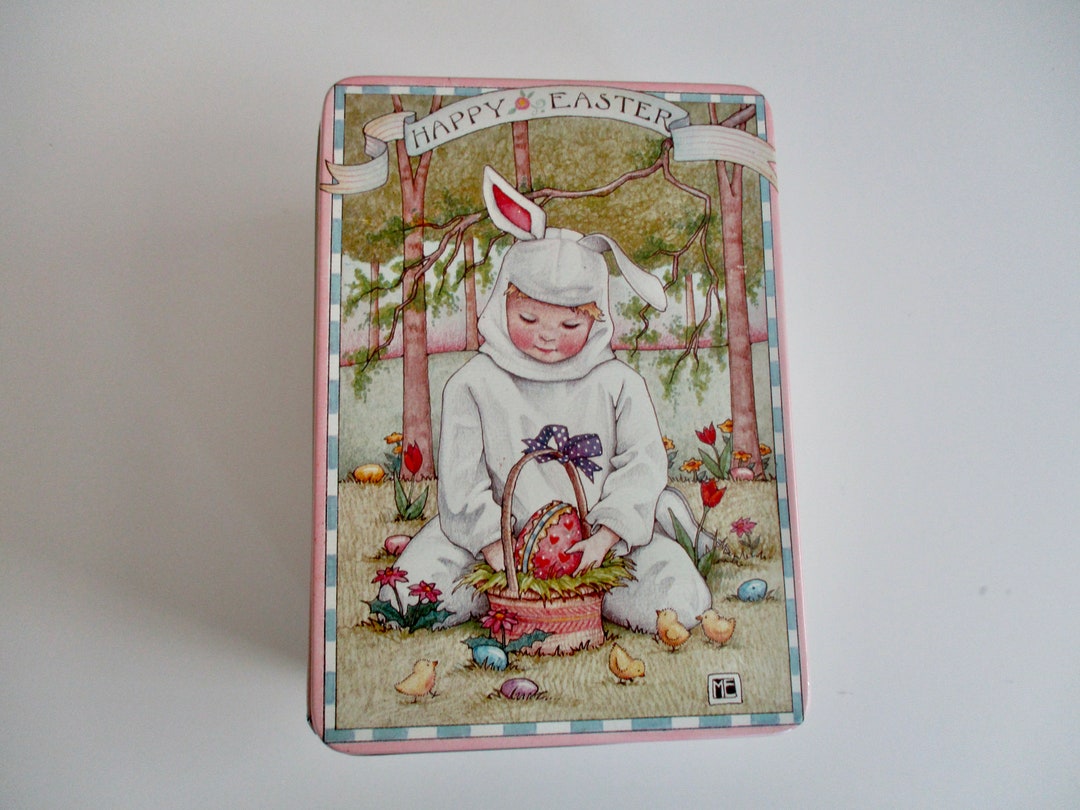 Mary Engelbreit DECORATIVE TIN - Spring, Easter, Garden, Children - Etsy