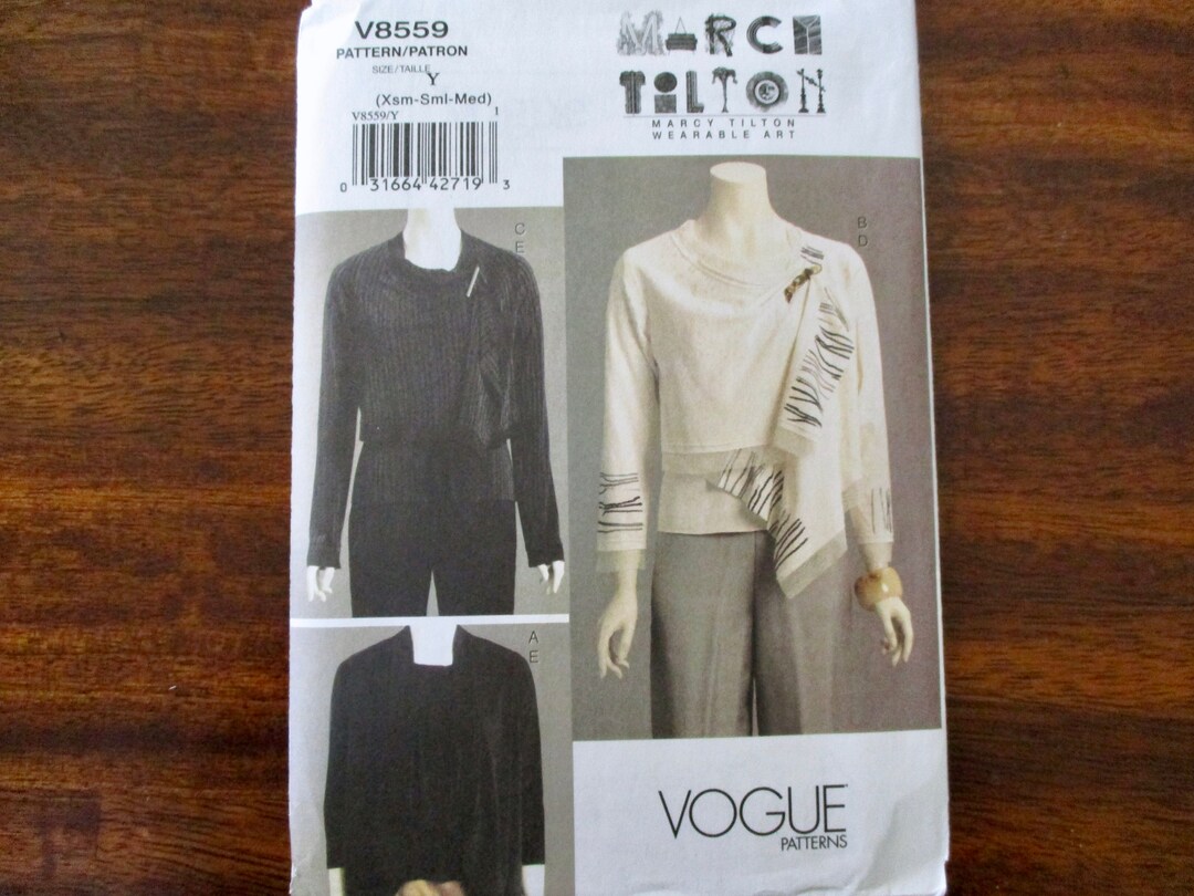 Designer Vogue Pattern V8559 - Marcy Tilton, Wearable Art, Uncut ...