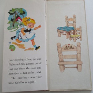 Vintage Goldilocks and the Three Bears: 60s Book, A Read Aloud Picture ...
