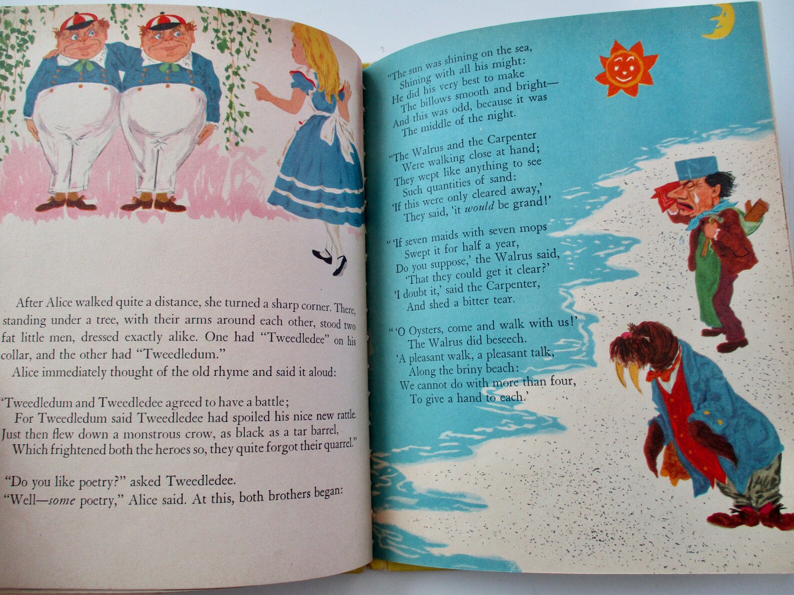50s Book-alice in Wonderland, Through the Looking Glass, Wonder Book ...