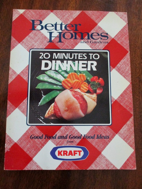 Better Homes and Gardens 90s Cookbook 20 Minutes to Dinner - Etsy
