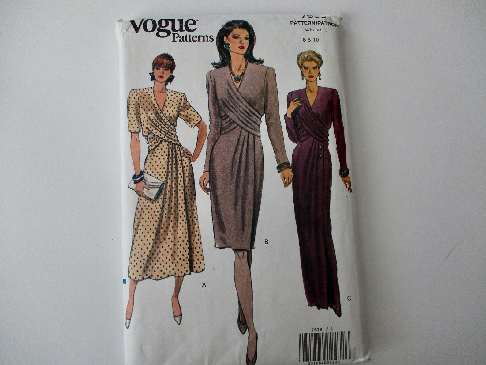 90s Vogue Uncut Pattern 7939 Evening Formal Dress Size - Etsy