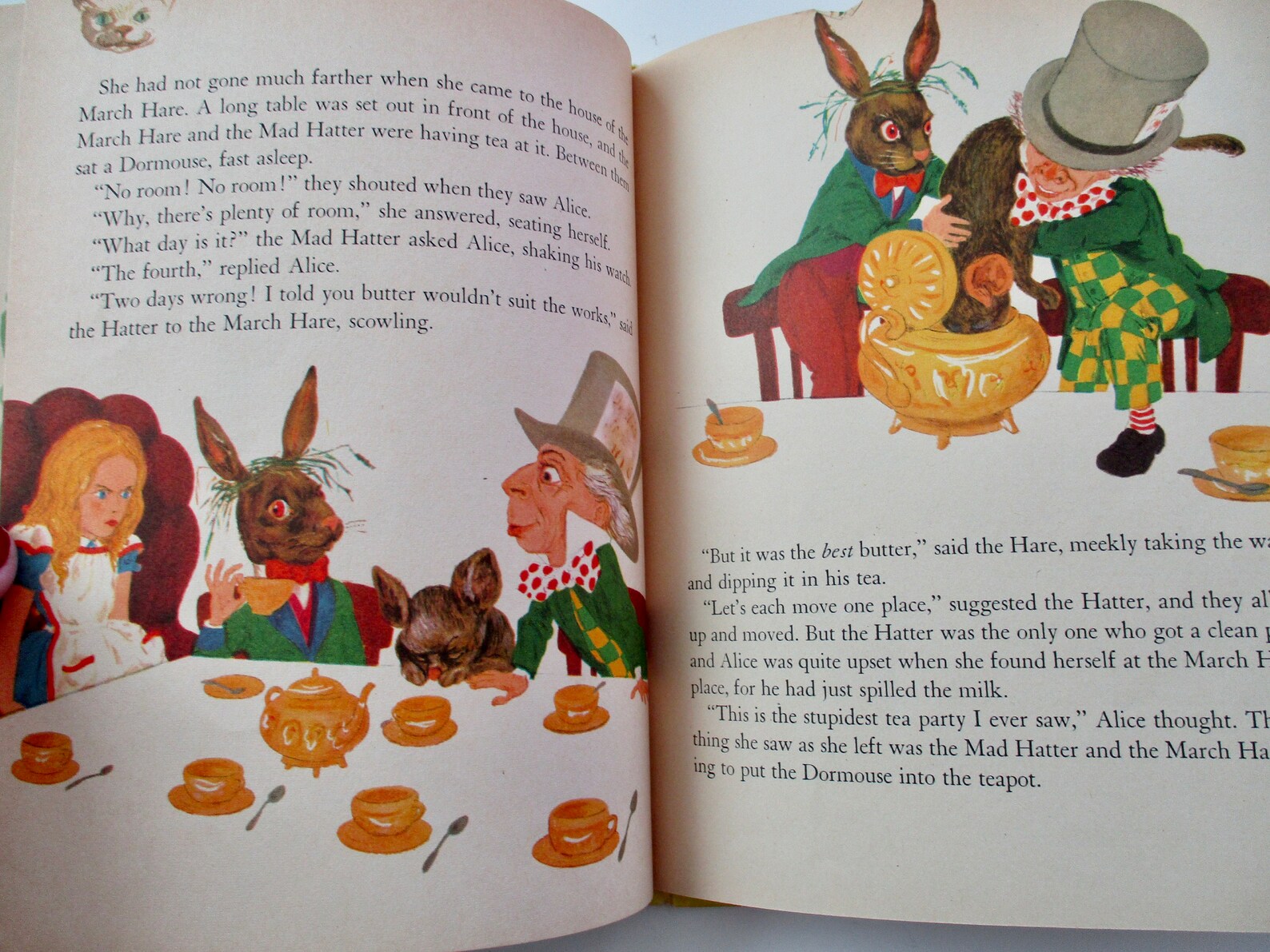 50s Book-alice in Wonderland, Through the Looking Glass, Wonder Book ...