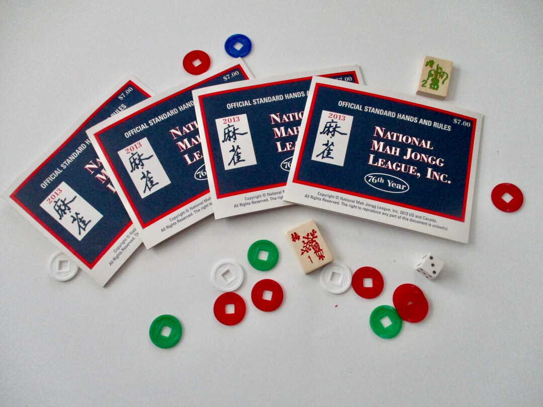 Set of Four Mah Jongg Card - Standard Hands and Rules, National Mah ...
