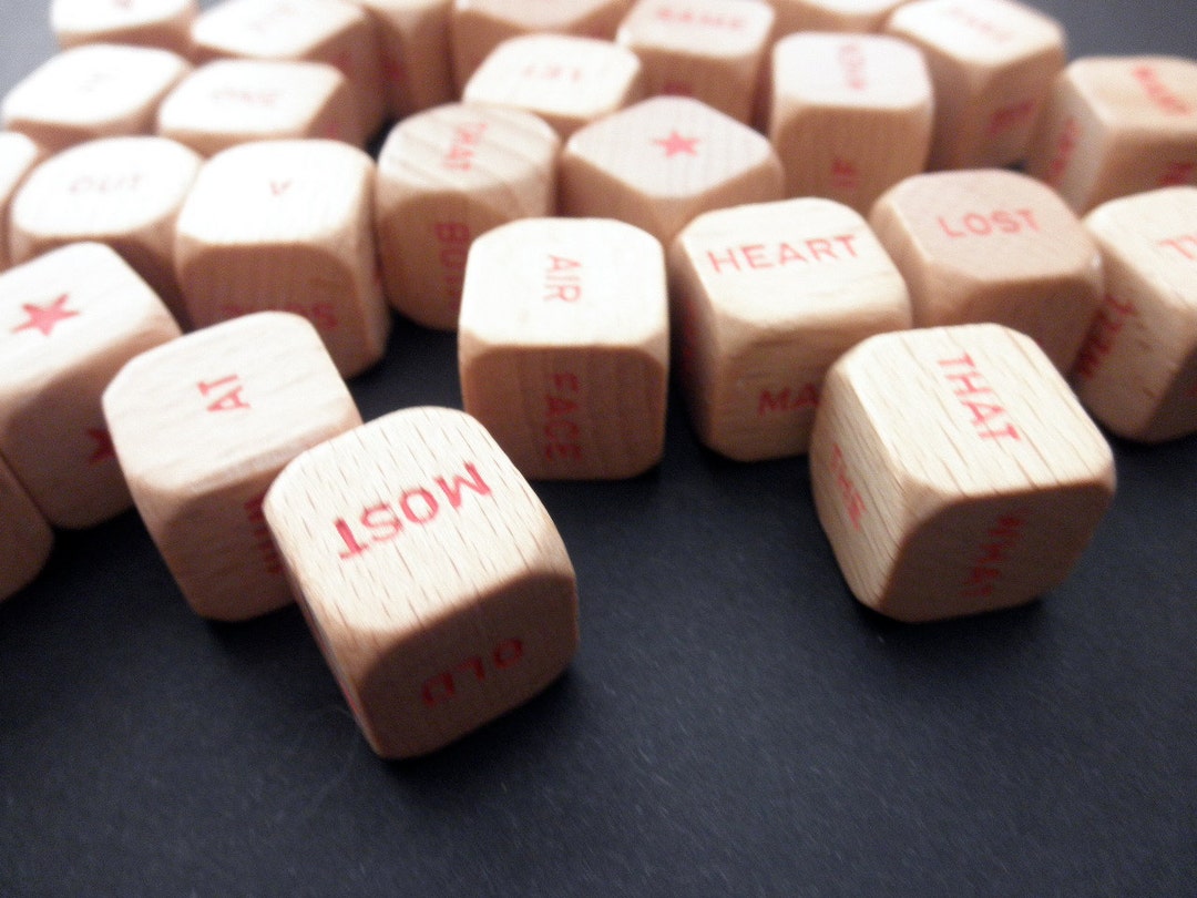 Dice - 27 Pieces - Game, Letters, Alphabet, Words, Assemblage, Anagram, 1970s - Etsy