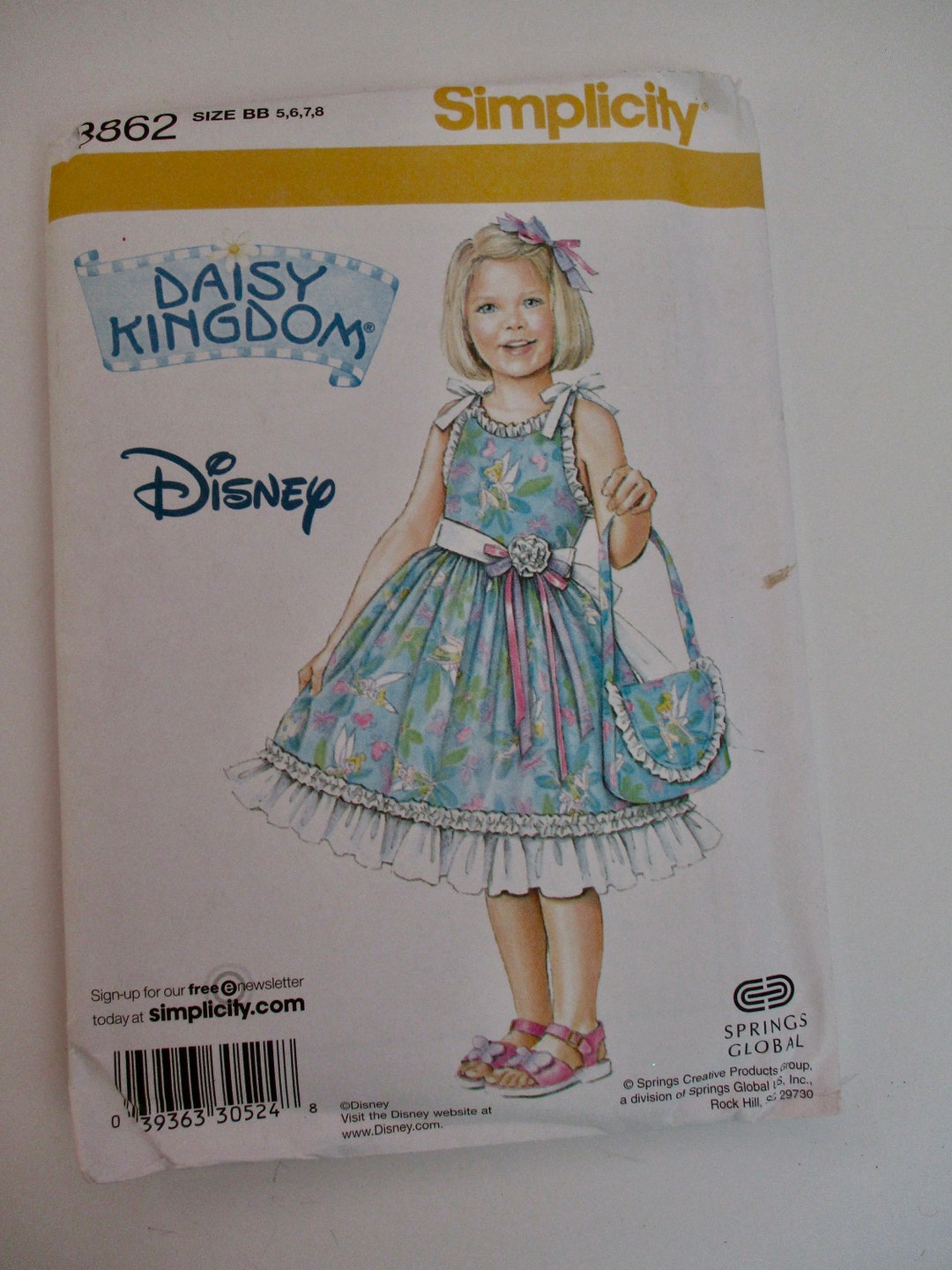 Simplicity Daisy Kingdom Pattern 3862 Uncut, Unused, Girl, Disney ...