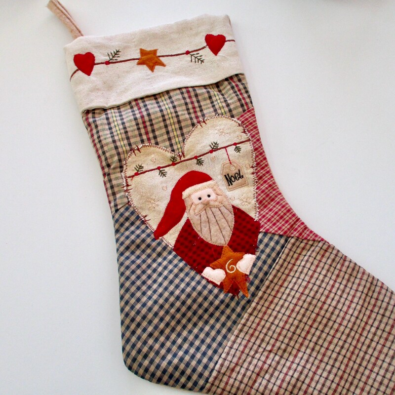 Christmas Stocking Applique - Etsy