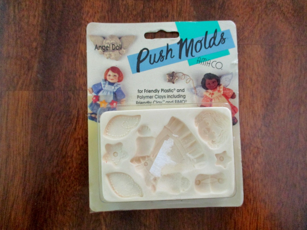 Amaco Push Molds for Angel Doll - Friendly Plastic Mold, Polymer Clay ...